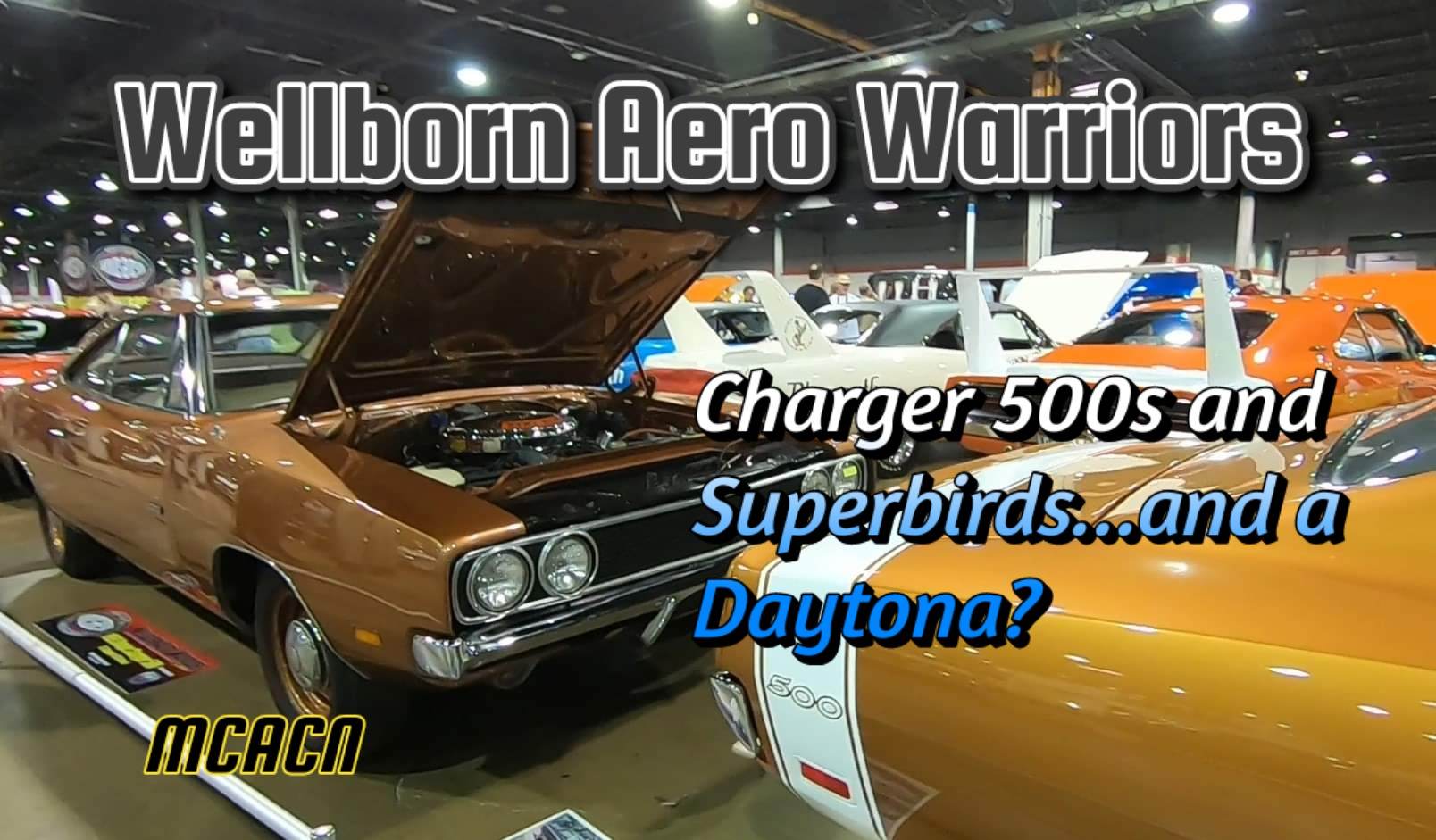 Charger 500s and Aero cars at the Wellborn display; MCACN car show ...