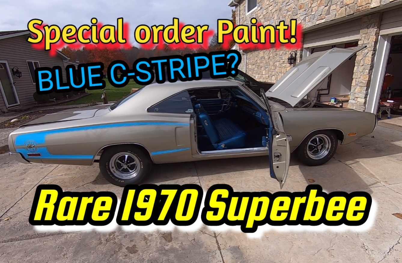 Rare 1970 Dodge Super bee with special order silver paint and blue ...