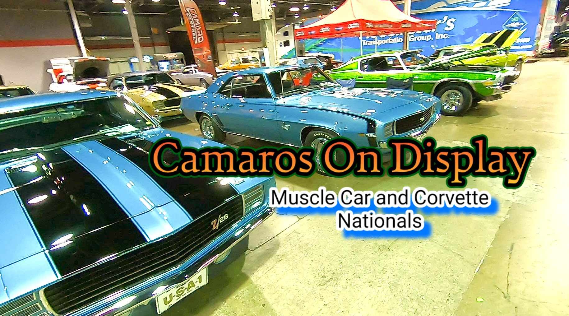 The Chevy Camaro display at the Muscle Car and Corvette Nationals ...